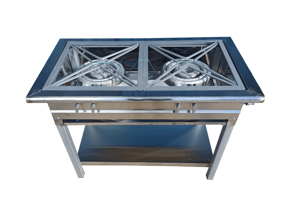 Estufa Cocina Industrial de dos (2) Puestos – Industrias Metalicas RP